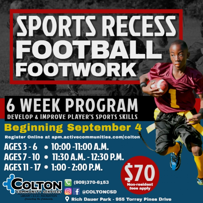 Sports Recess-Football | PosterMyWall