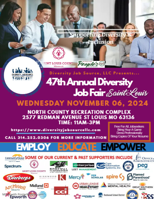 45TH Annual Diversity Job Fair-STL | PosterMyWall