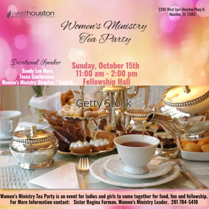 Women's Tea Party | PosterMyWall