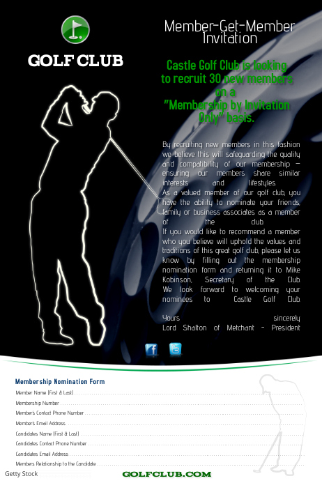 Copy of Golf Club Invitation | PosterMyWall