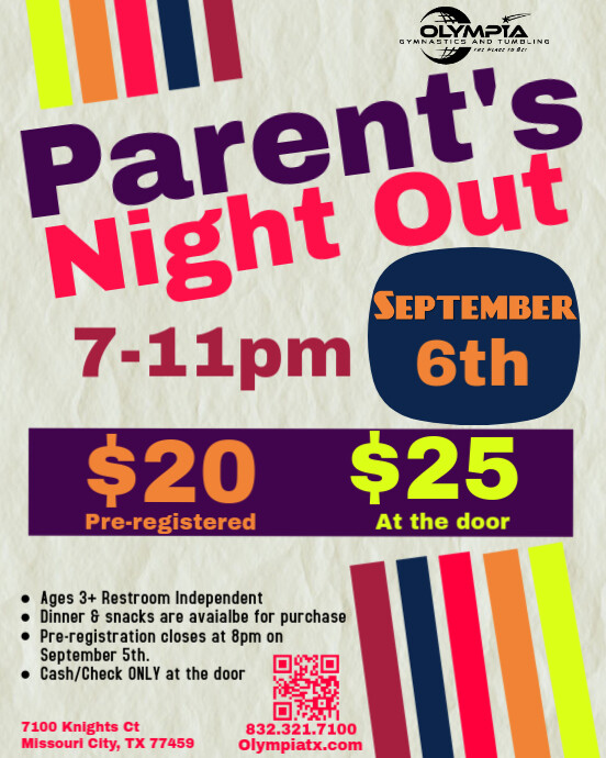 Copy of Parent's Night Out | PosterMyWall