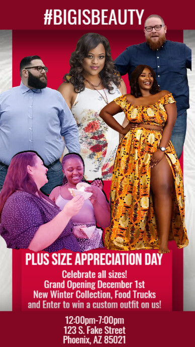 National Plus Size Appreciation Day | PosterMyWall
