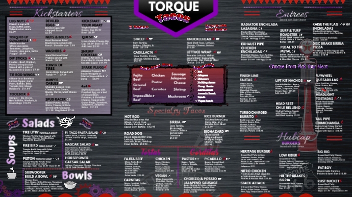 Copy of Torque Menu Front Final | PosterMyWall