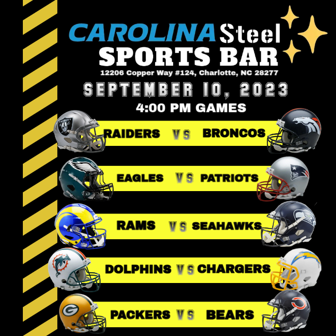 Football Game Schedule Poster | PosterMyWall