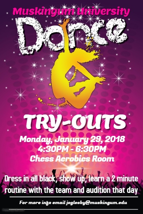 Dance Team Tryouts | PosterMyWall