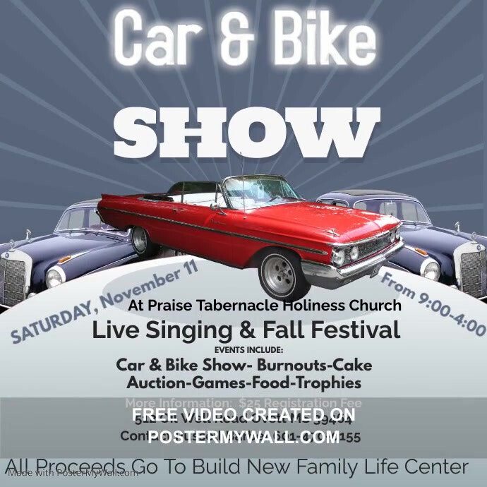 Classic Car Show Instagram Video Post | PosterMyWall