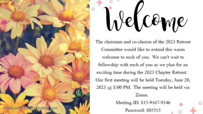 Copy of WELCOME CARD | PosterMyWall