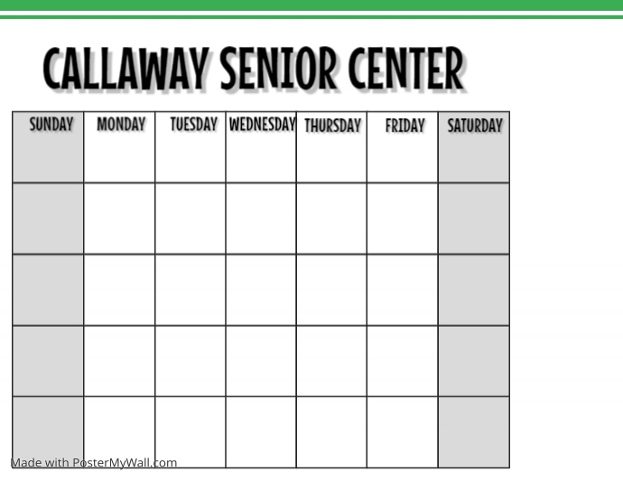 Copy of Copy of Copy of Calendar Template | PosterMyWall