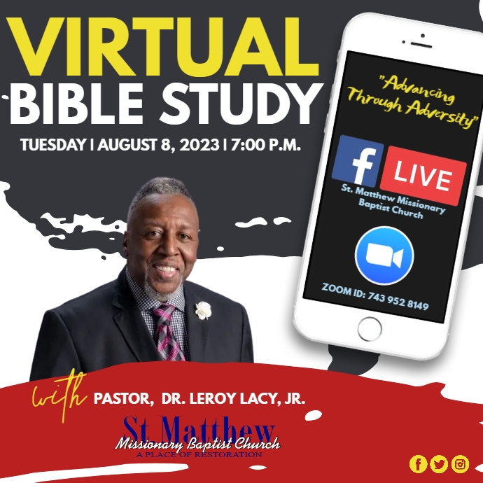 Virtual bible study | PosterMyWall