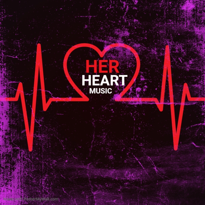 Love songs beats album cover art design | PosterMyWall