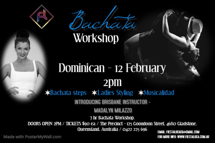 Bachata Latin Dance Workshop | PosterMyWall