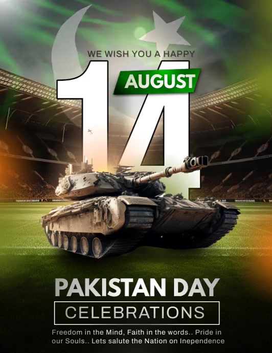 14th August celebration video flyer Template | PosterMyWall