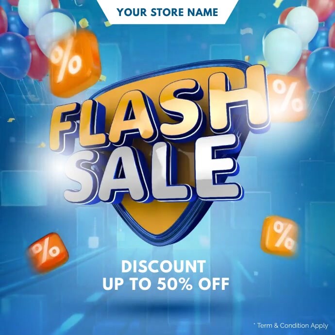 15% Discount Promotion template | PosterMyWall