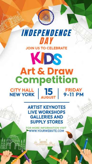 Copy of 15 August Art Contest | PosterMyWall