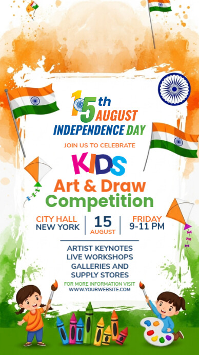 Copy of 15 August Art Contest Instagram Story | PosterMyWall
