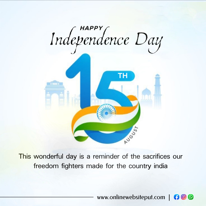 15 august banner background hd download Template | PosterMyWall