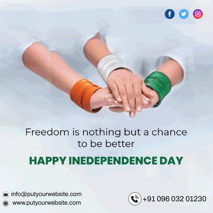 15 August banner Template | PosterMyWall