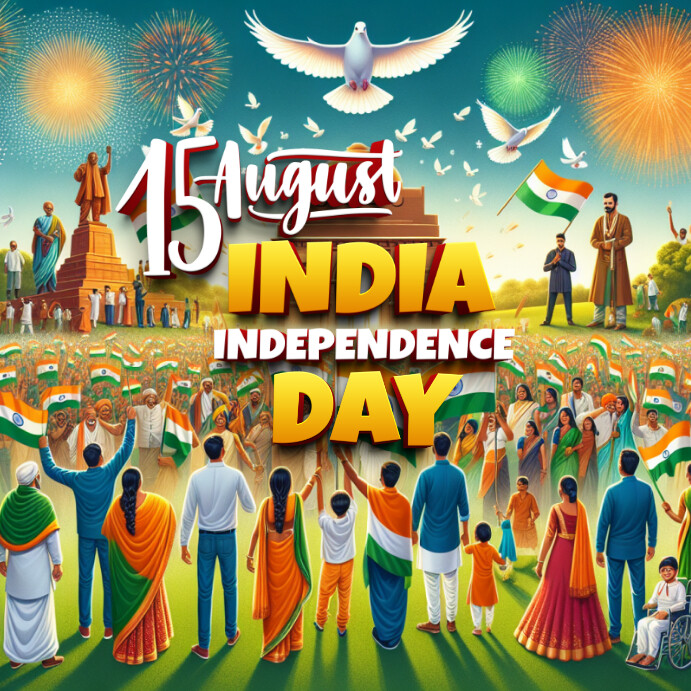 15 August Celebration Ad Template | PosterMyWall