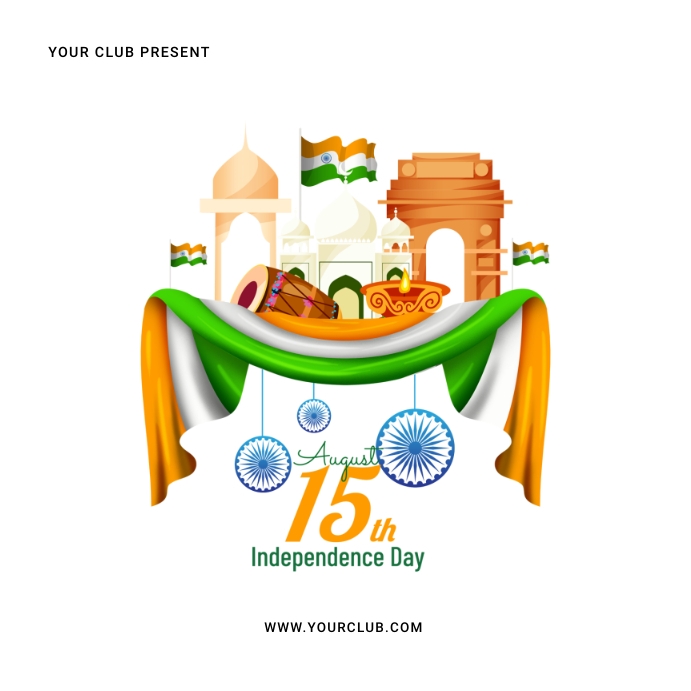 Indian Independence Day Template | PosterMyWall