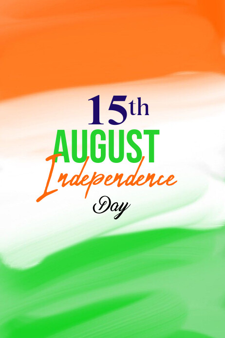 15 August happy independence day Template | PosterMyWall