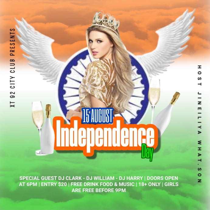 15 AUGUST INDEPENDENCE DAY CARDS Template | PosterMyWall