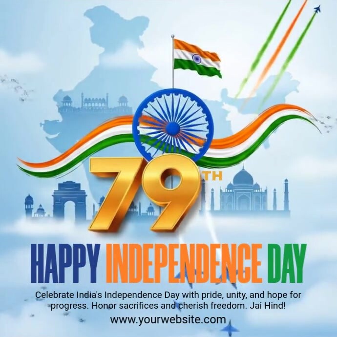 15 August Independence Day of India Template | PosterMyWall