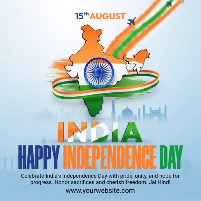 15 August Independence Day of India Template | PosterMyWall