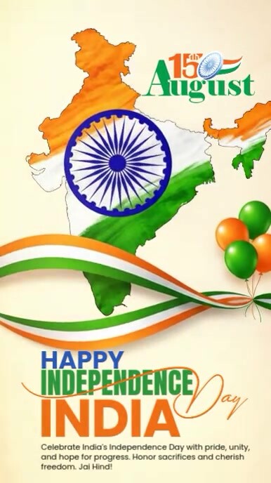 15 August Independence Day of India Template | PosterMyWall