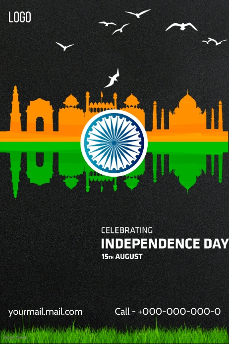 15 August Independence Day Poster Flyer Templ Template | PosterMyWall