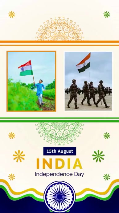 15 august video Template | PosterMyWall