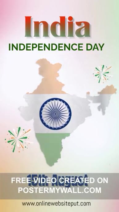 15 august video Template | PosterMyWall