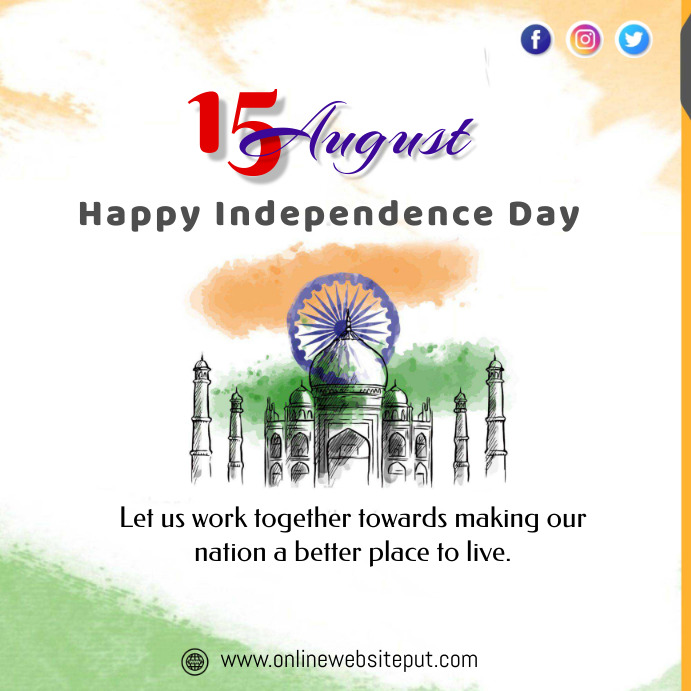 15 august video template free download | PosterMyWall