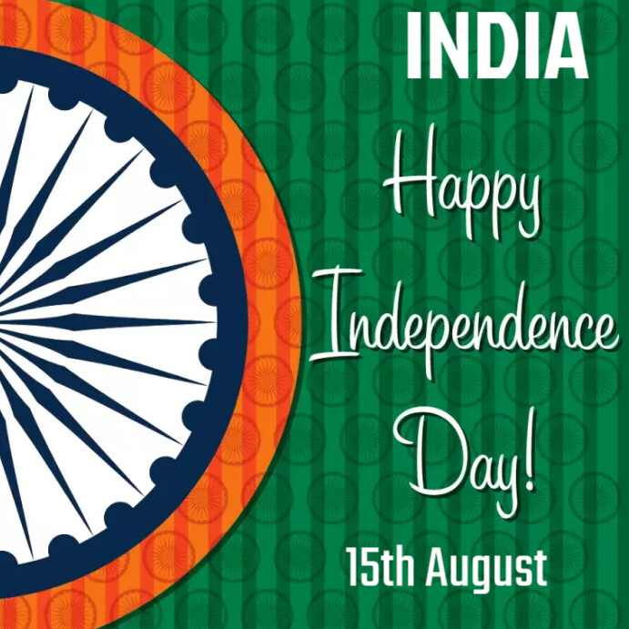 15 august wishes template | PosterMyWall