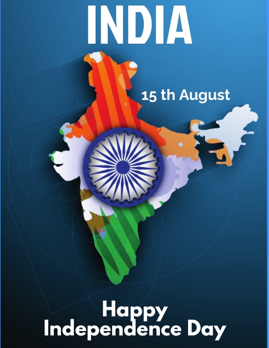 15 august wishes template | PosterMyWall