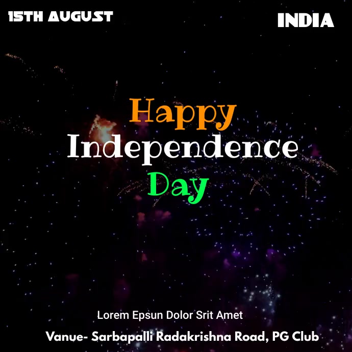 15 august wishes template | PosterMyWall