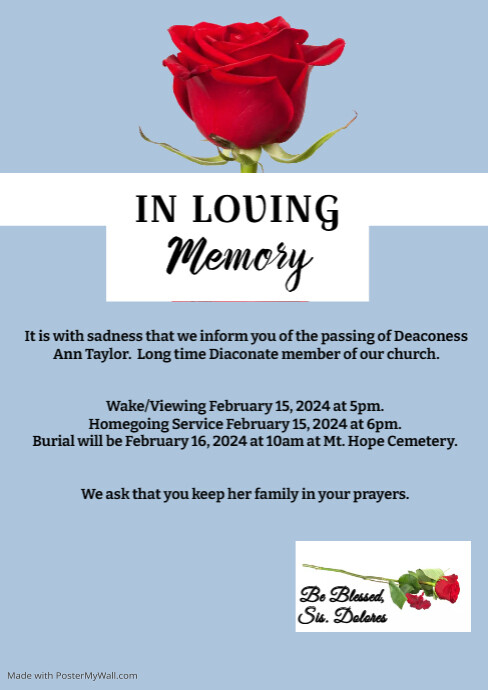 Copy of In Loving Memory Flyer 2021 | PosterMyWall