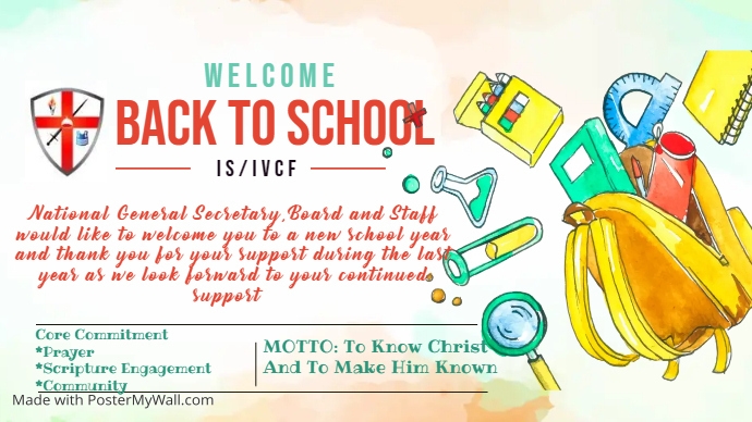 White Back to University party printable bann | PosterMyWall