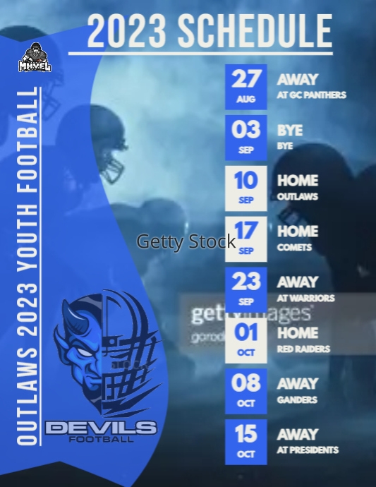 Sports team schedule instagram post | PosterMyWall