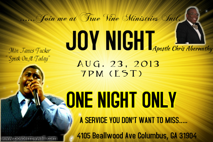 Copy of Joy Night ! | PosterMyWall