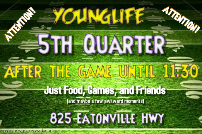5th quarter flyer | PosterMyWall