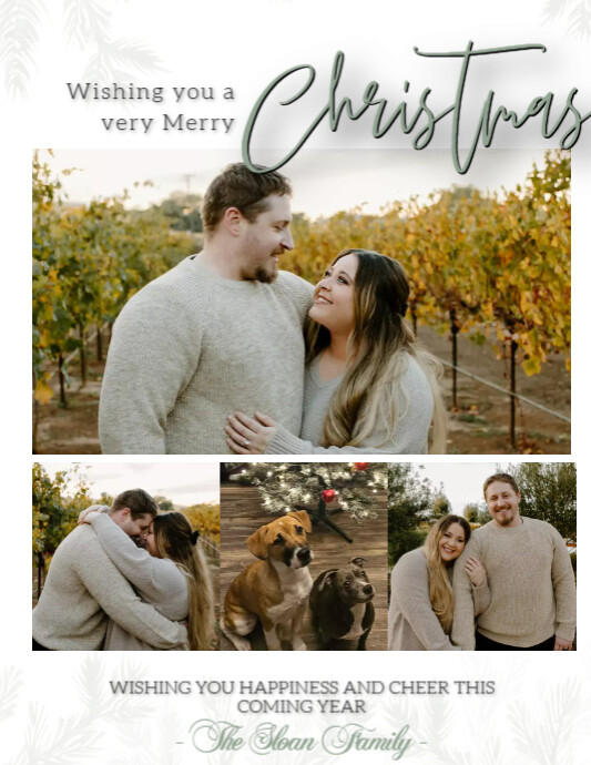 FAMILY COLLAGE CHRISTMAS CARD TEMPLATE | PosterMyWall