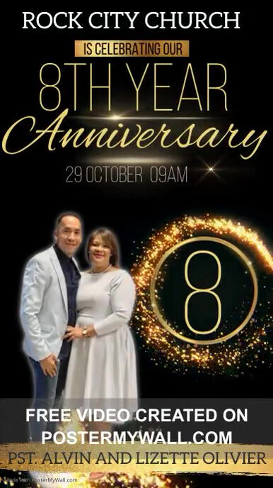 church anniversary video flyer design templat | PosterMyWall