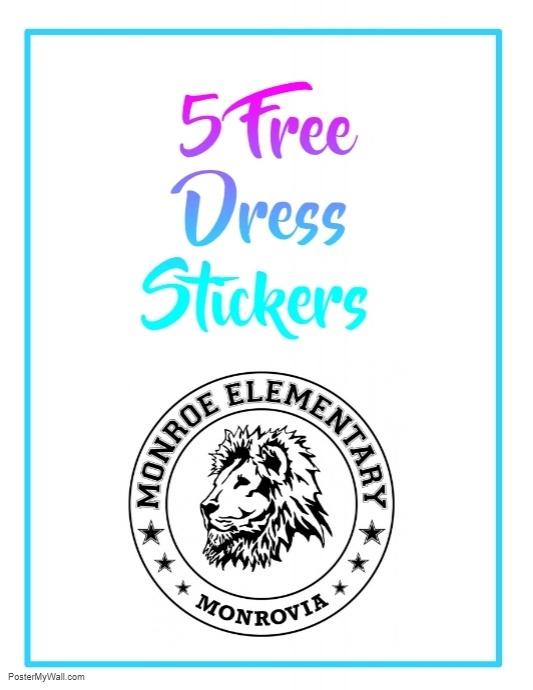 Copy of Free Dress Stickers | PosterMyWall