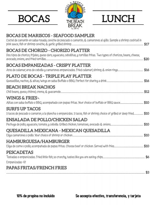 MENU BOCAS | PosterMyWall