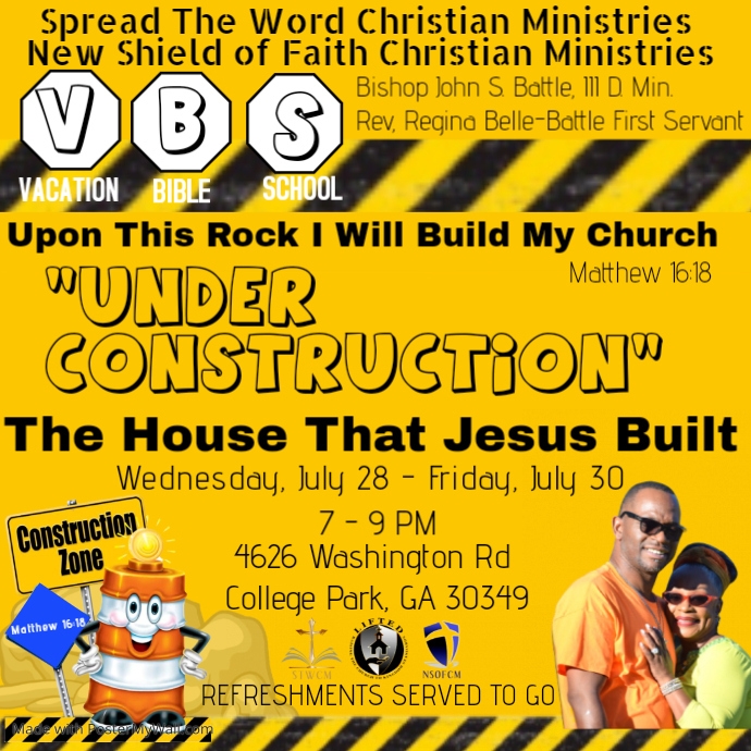 VBS 2021 UNDER CONSTRUCTION | PosterMyWall