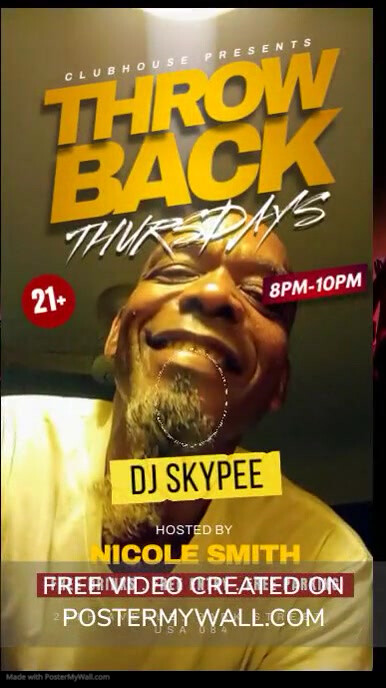 throwback party | PosterMyWall