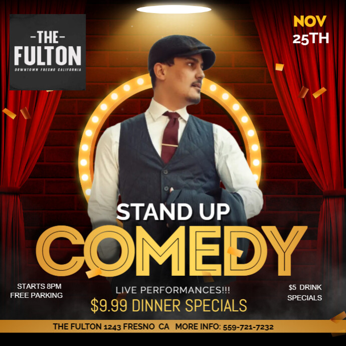 Copy of stand up comedy | PosterMyWall