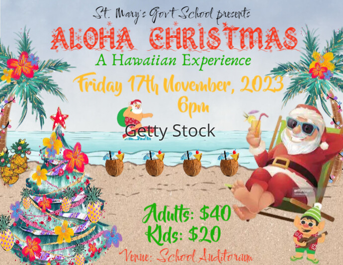Copy of Tropical Christmas Greeting Card | PosterMyWall