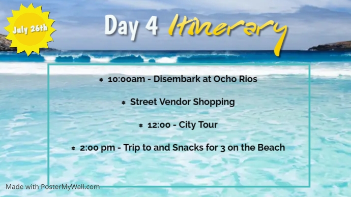 Travel Itinerary Schedule Plan Poster Flyer (1) | PosterMyWall