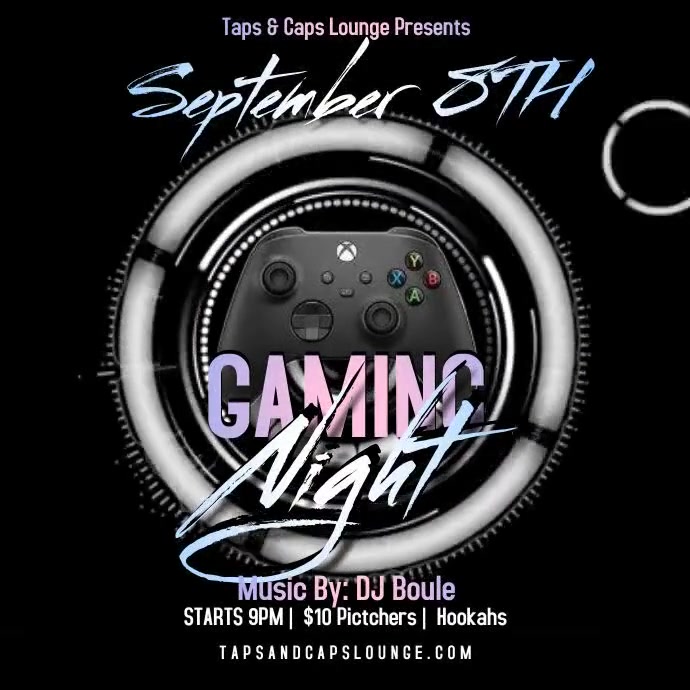 GAMING PARTY AD DESIGN TEMPLATE | PosterMyWall